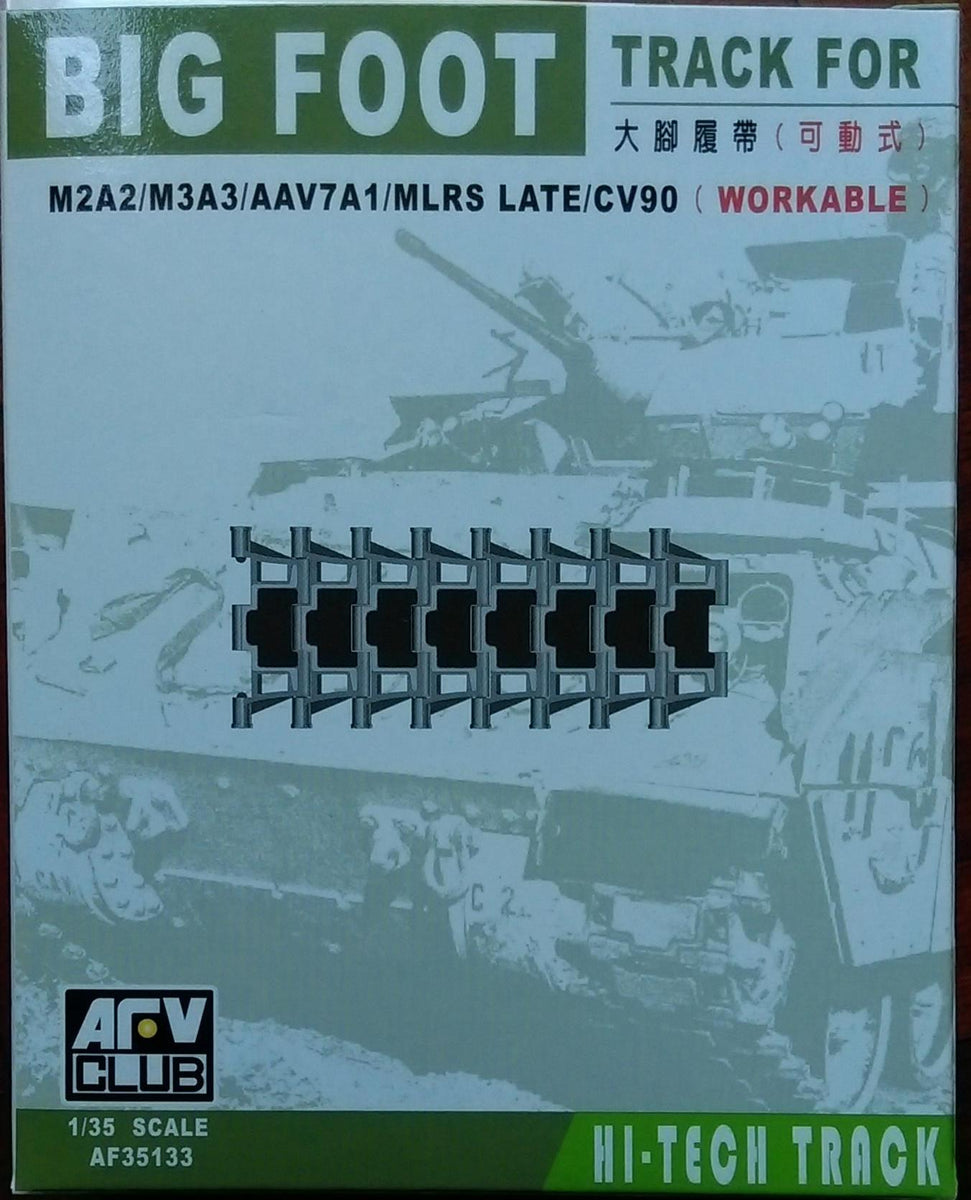 AFV CLUB 1/35 Big foot Track for M2A2, M3A3, AAV7A1, MLRS, CV90 workab ...