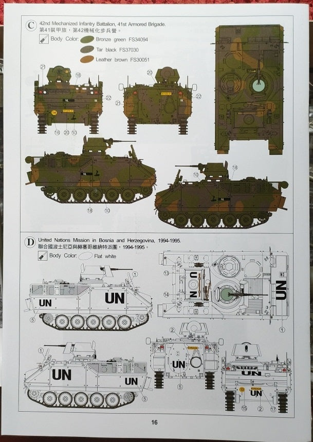 Afv club 1/35 YPR-765 PRI.50 APC M113 series Ukrainian & Netherlands A ...