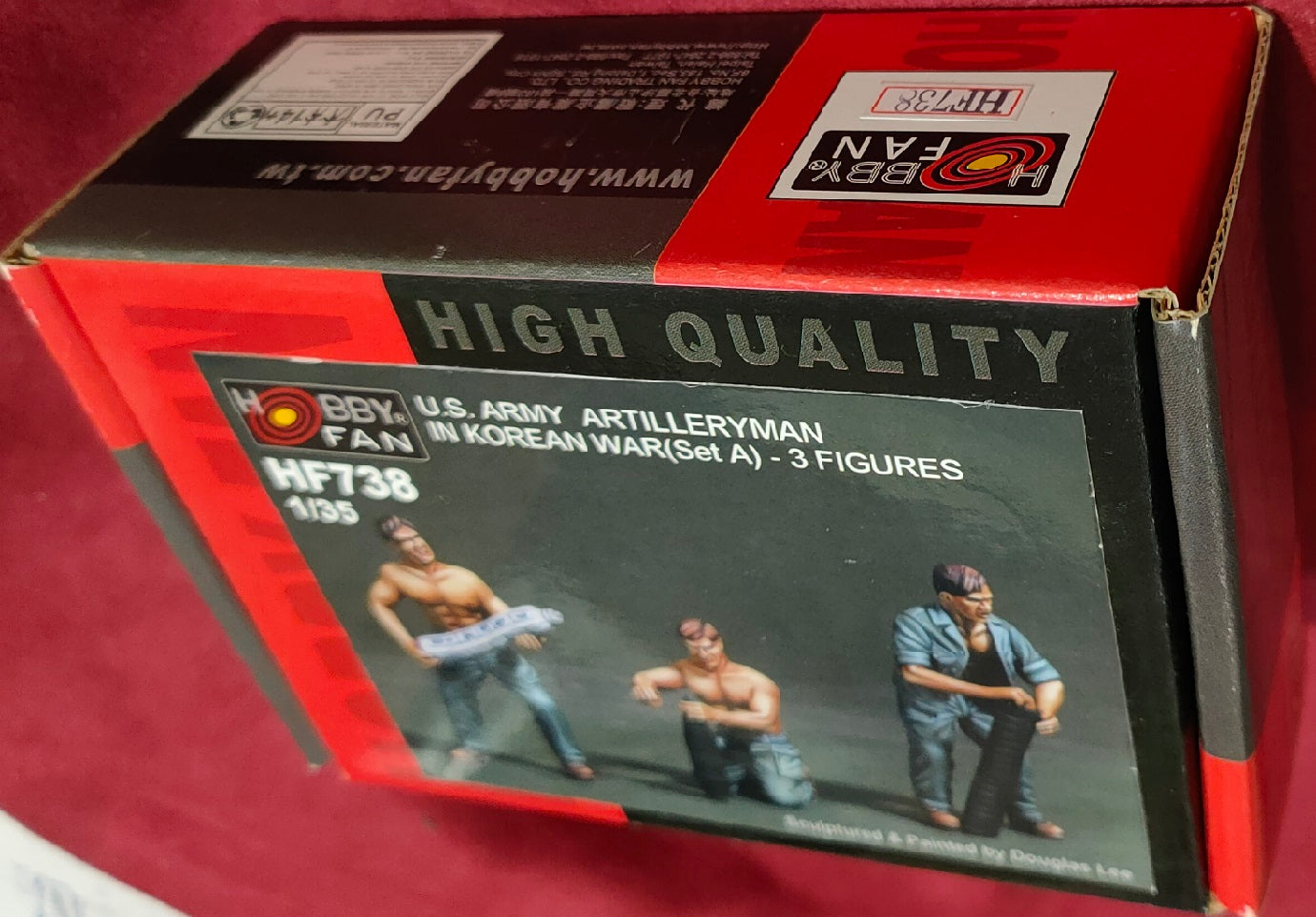 hobby fan 1/35 U.S. Army artillery in Korean war 3 figures resin set A ...