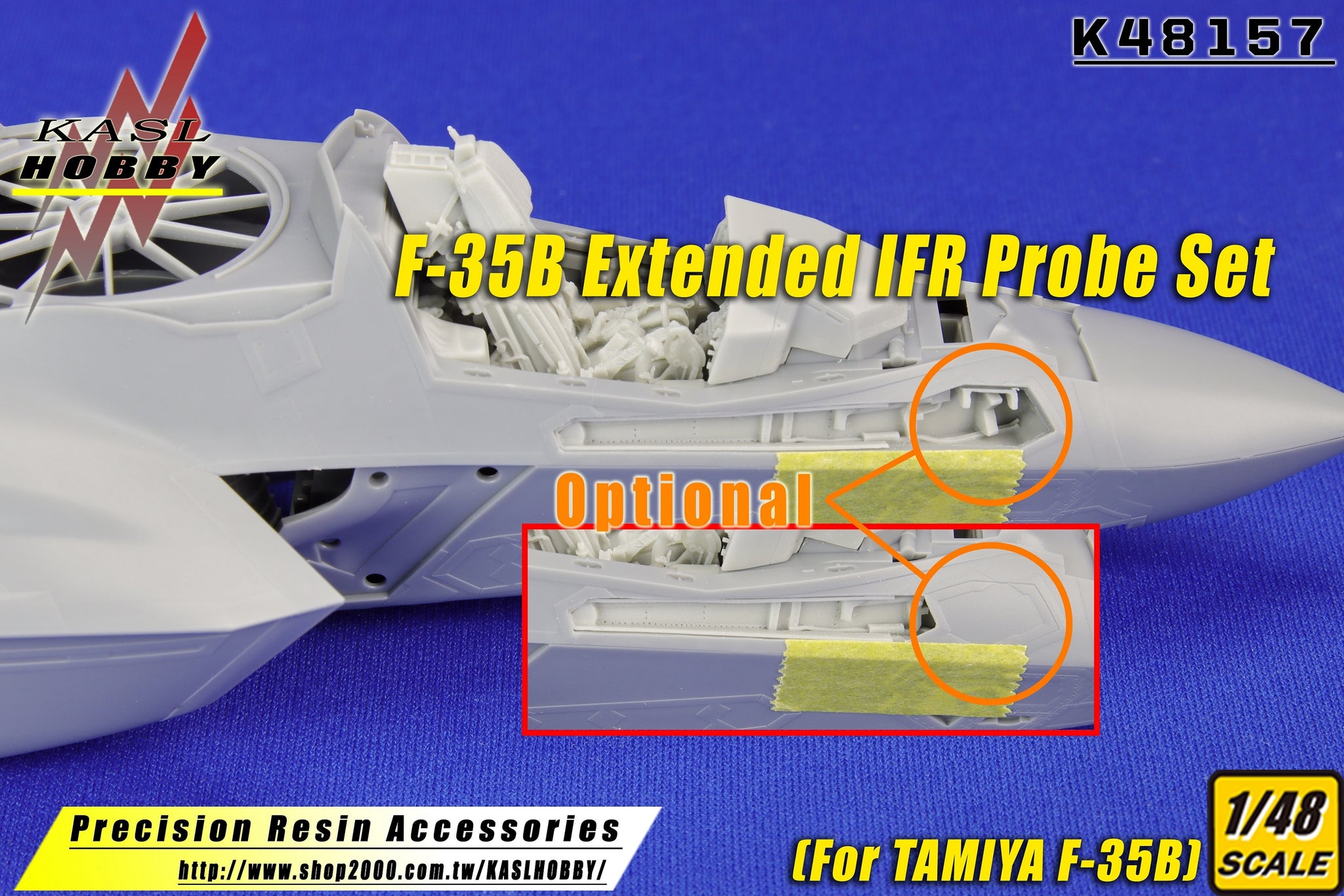 KASL Hobby 1/48 F-35B Lightning II Extended IFR Probe Set for TAMIYA r ...