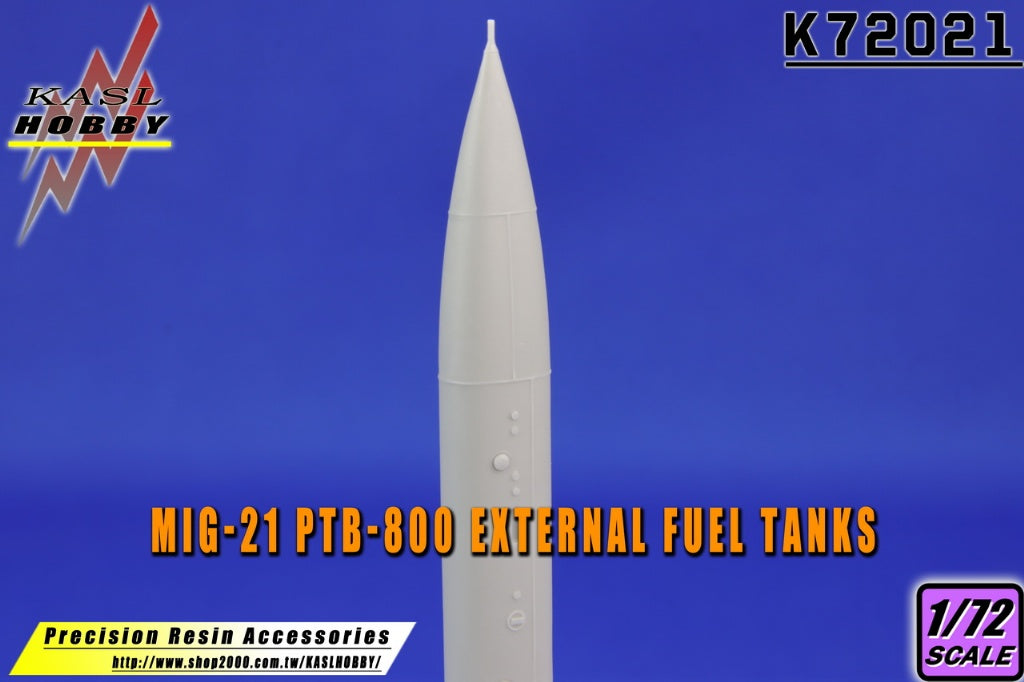 KASL Hobby 1/72 MiG-21 PTB-800 External Fuel Tank Resin upgrade – AFV HOBBY