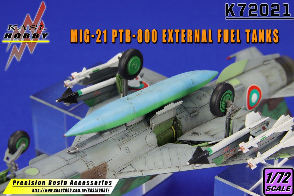 KASL Hobby 1/72 MiG-21 PTB-800 External Fuel Tank Resin upgrade – AFV HOBBY