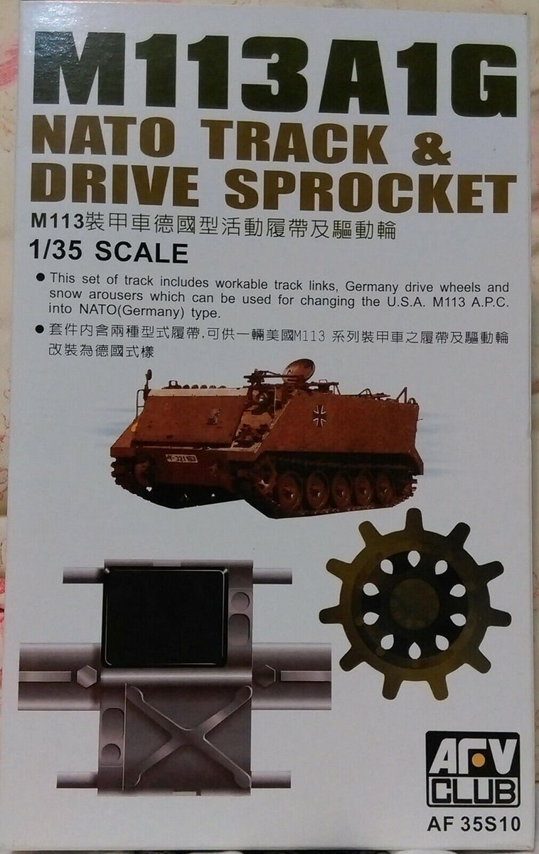 Afv club 1/35 M113A1G NATO Track & Drive sprocket workable Track Link ...