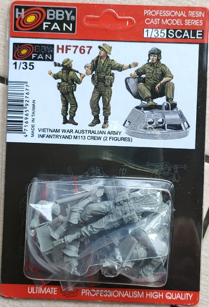 Hobby fan 1/35 VIETNAM War Australian Army Infantry & M113 Crew 2 figu ...