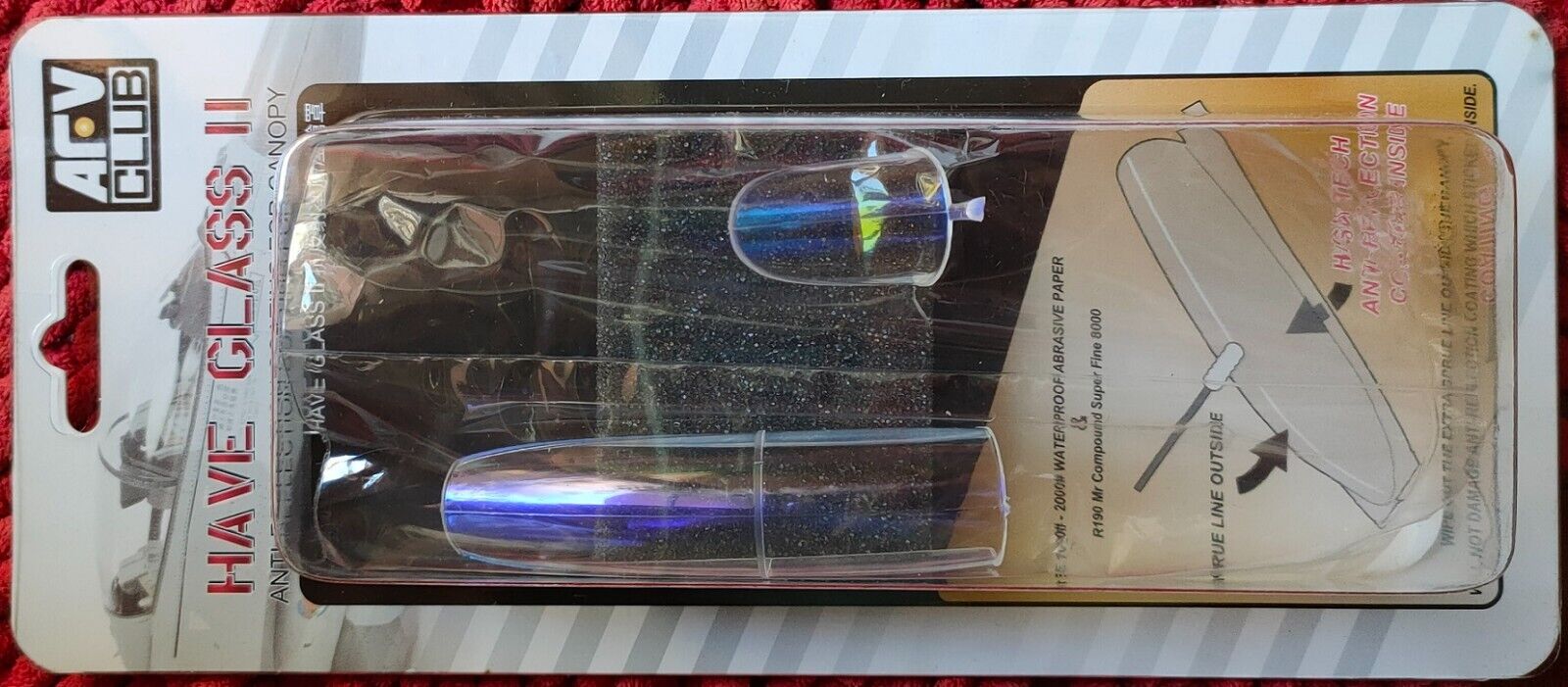 AFV CLUB 1/48 F/A-18D HAVE GLASS II Anti-reflection Coating For Canopy ...