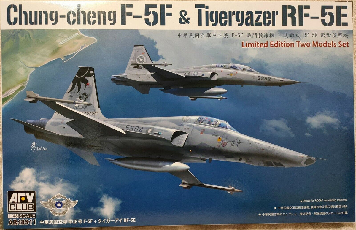 AFV CLUB 1/48 F-5F Tiger II & RF-5E Tigereye Limited edition two model ...