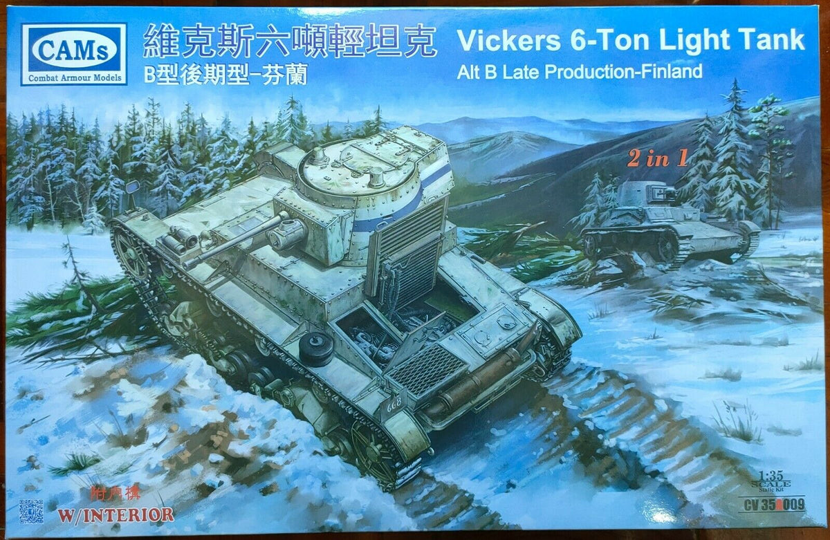 CAMs 1/35 Vickers 6-Ton Light Tank alt B late Production Finland w/ in ...