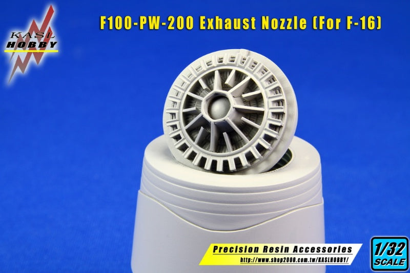 KASL Hobby 1/32 F100-PW200 Exhaust Nozzles Set For F-16 Academy resin ...