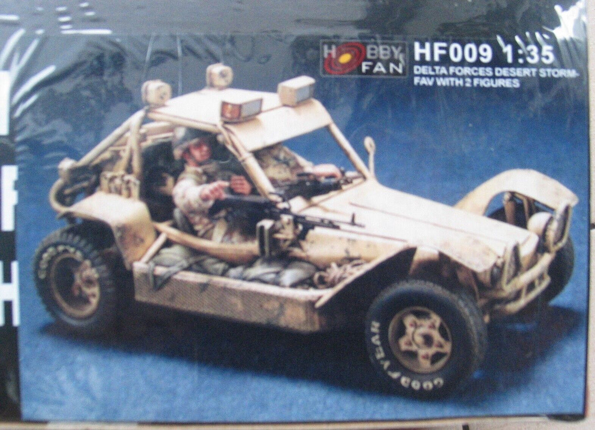Hobby Fan 1/35 DELTA FORCES DESERT STORM FAV w/ 2 figures – AFV HOBBY