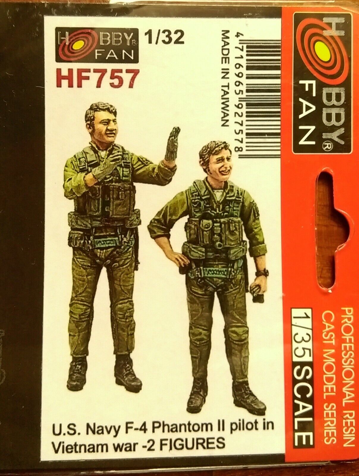 hobby fan 1/32 U.S F-4 Phantom II Pilot in Vietnam war 2 resin figures ...
