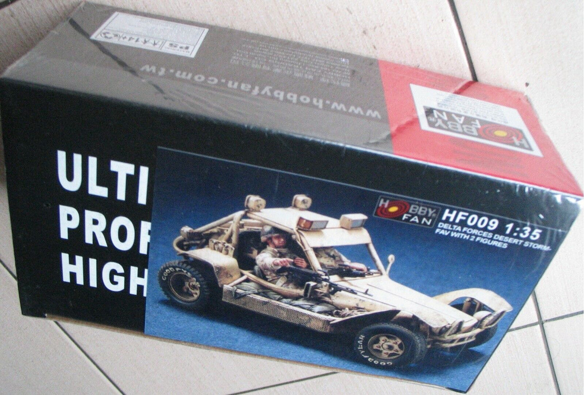 Hobby Fan 1/35 DELTA FORCES DESERT STORM FAV w/ 2 figures – AFV HOBBY