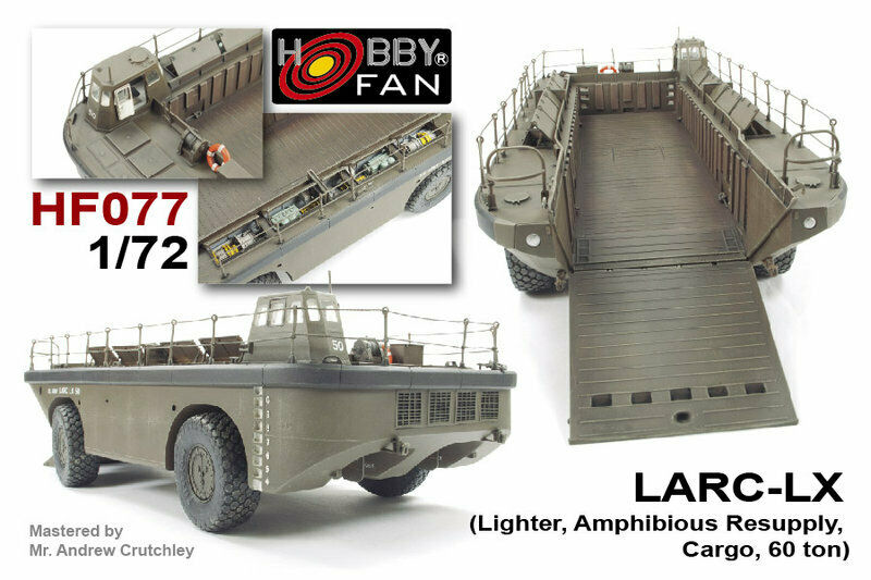 Hobby Fan 1/72 U.S Lighter, Amphibious Resupply, Cargo, 60 ton LARC-LX ...